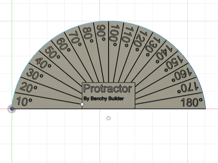 Protractor by BenchyBuilder - MakerWorld