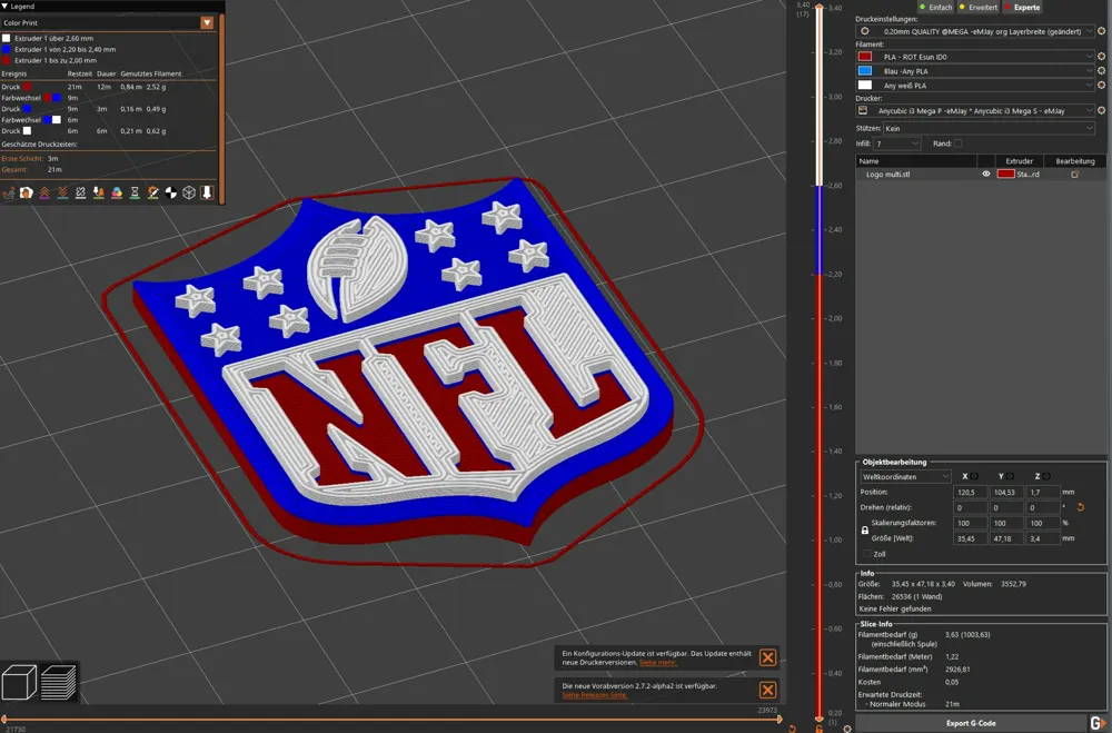 NFL Logo Remixed by CLitwin33 - MakerWorld