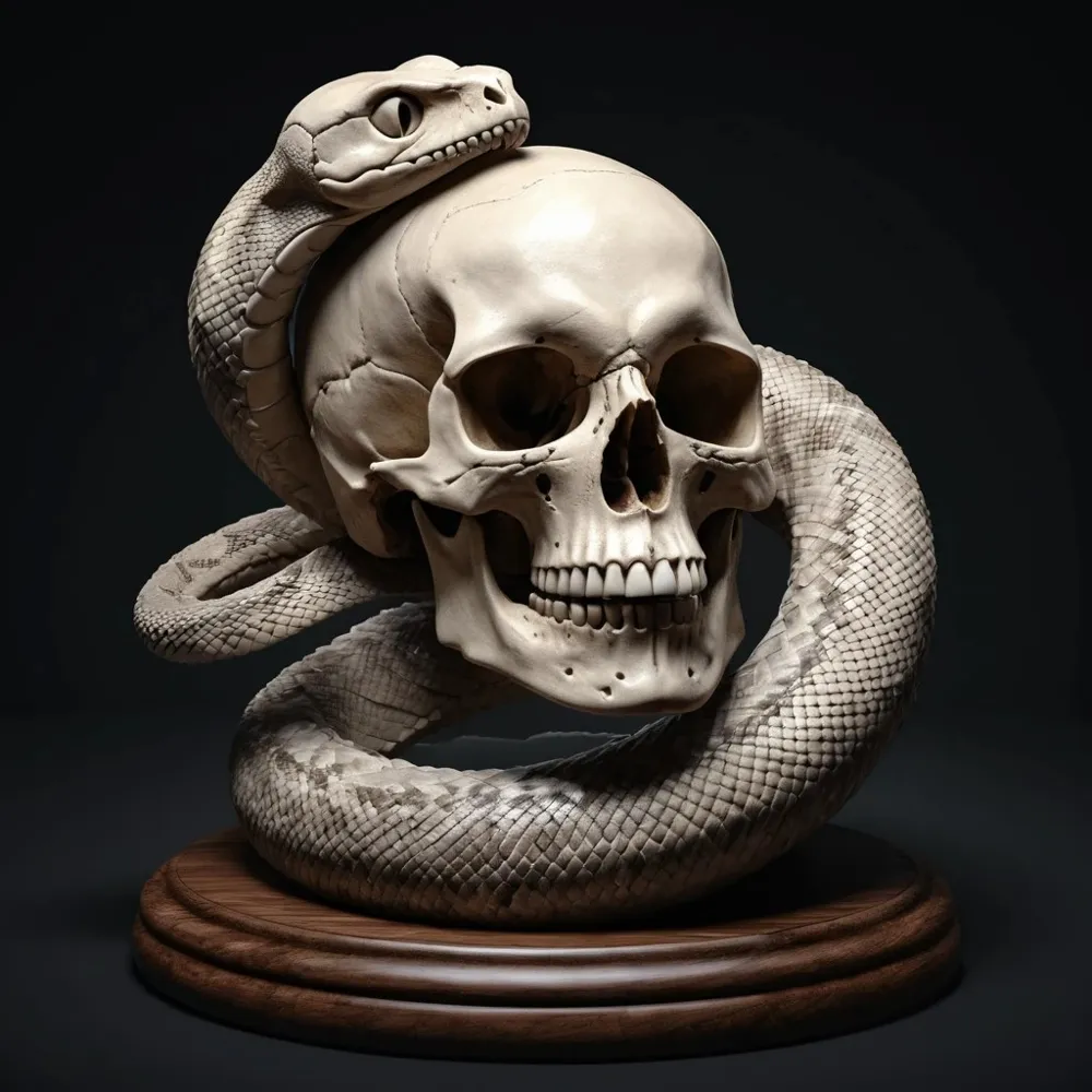 SKULL SERPENT 1 by Robertart MakerWorld: Download Free 3D Models