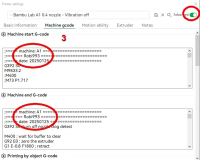 Bambulab A1 - Start vibration off - Profile/Gcode by 3dprintconst ...