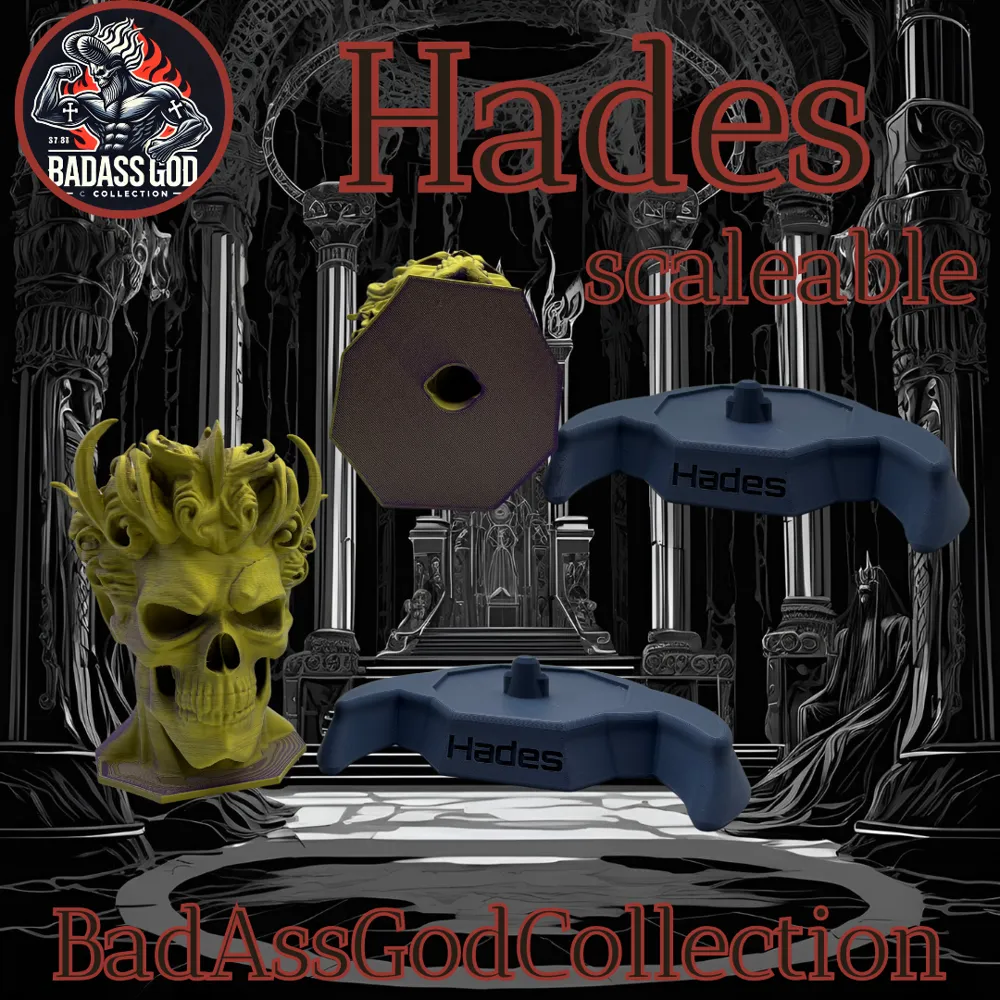 Hades Skull / Hades Schädel by Kutte MakerWorld: Download Free 3D Models