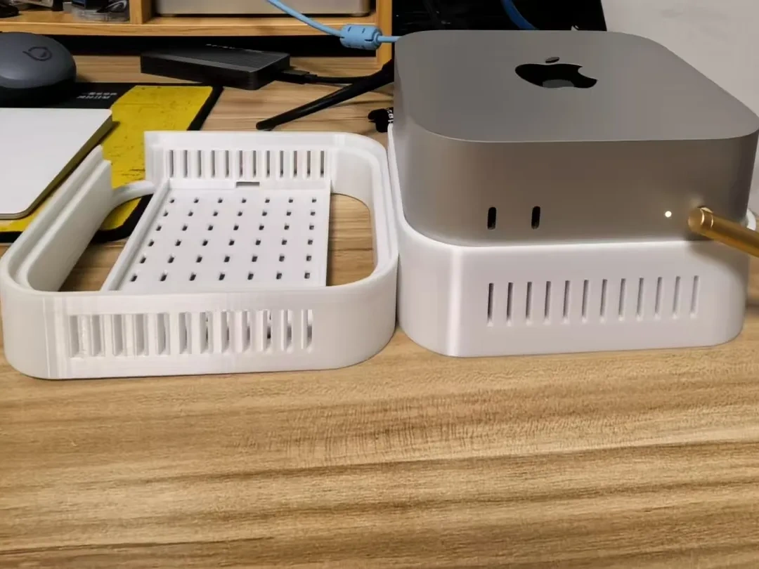 MAC Mini M4 base support (with internal hard drive bay + fan options ...