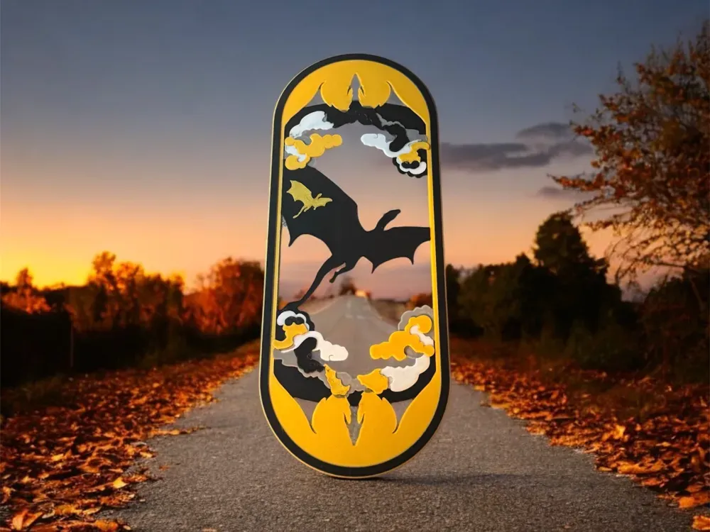 Fourth Wing Dragon Bookmark Golden Armor by Sandy Designs MakerWorld ...