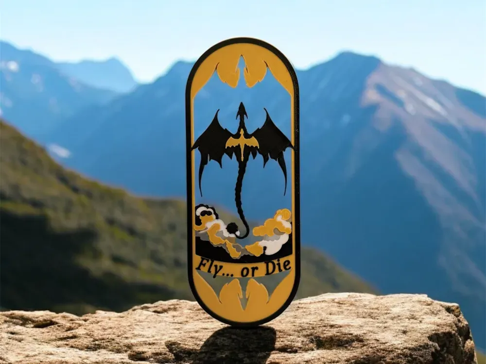 Fourth Wing Dragon Bookmark Golden Armor by Sandy Designs MakerWorld ...