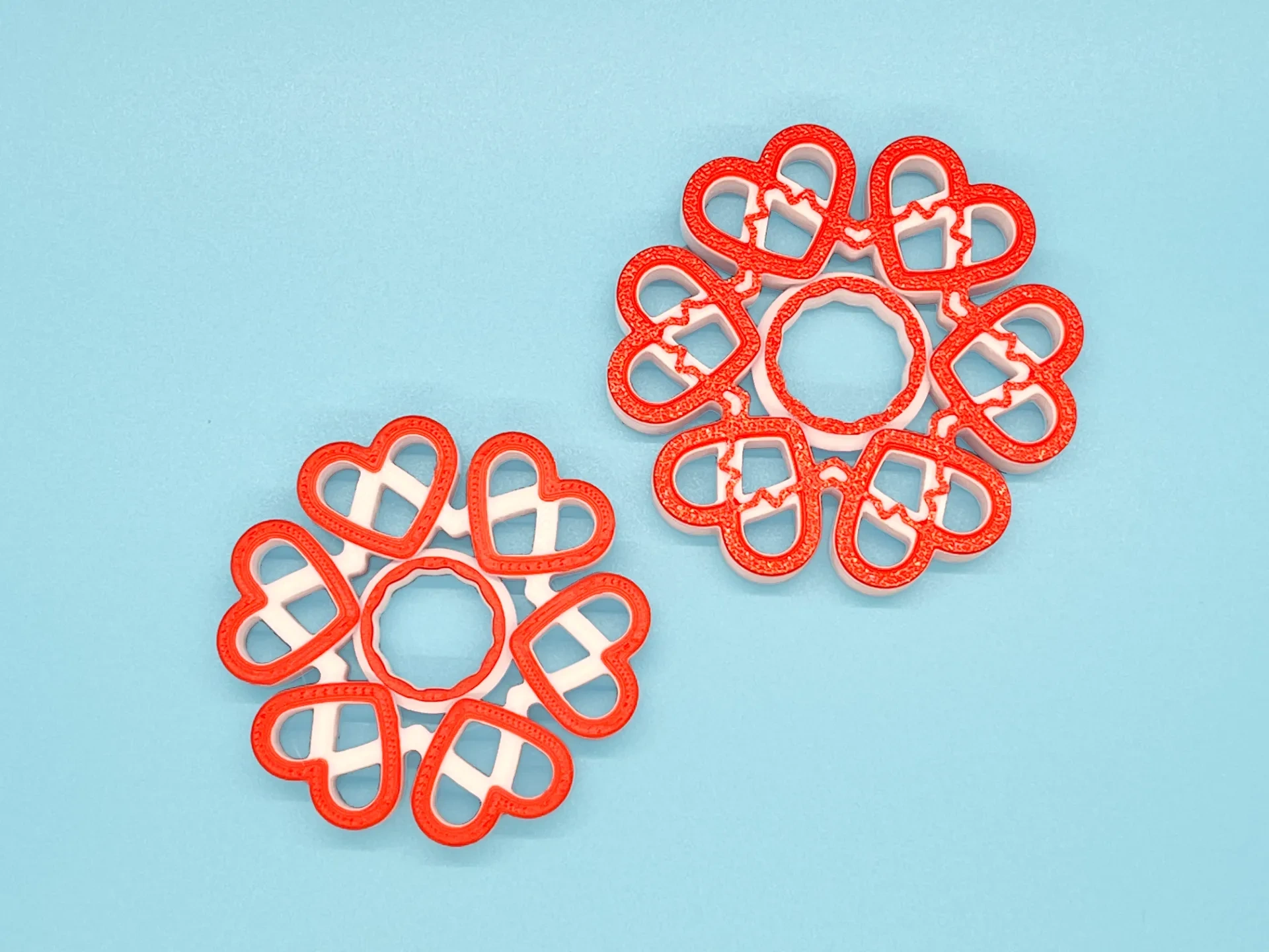 Linear Heart Fidget Spinner by YouYu - MakerWorld