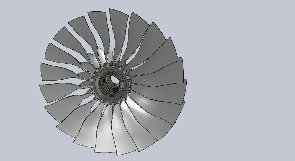 Modular Turbofan Blade_Aeroengine Blade_Easy Motor Drive by wwxxllqq ...