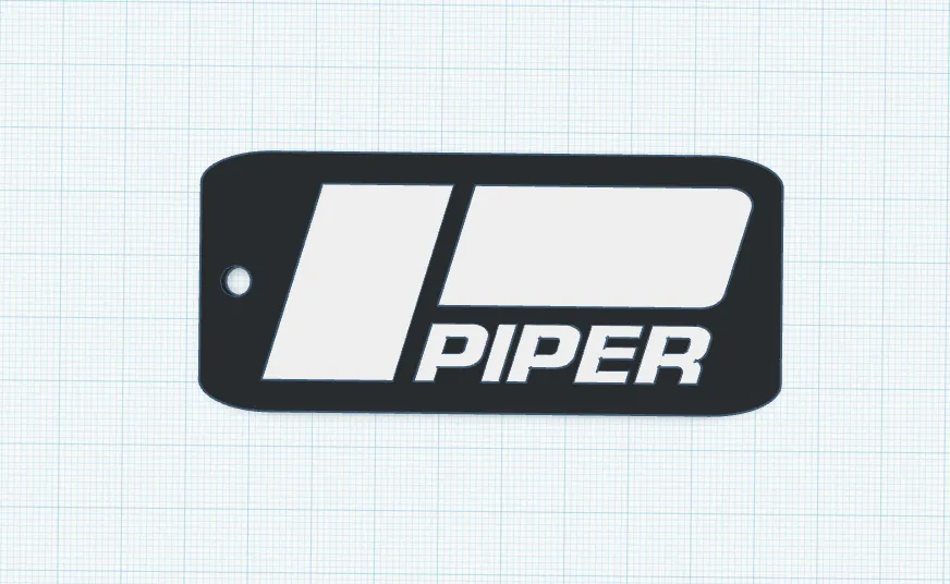 Piper Logo Key Chain by Phillip Danilchuk - MakerWorld