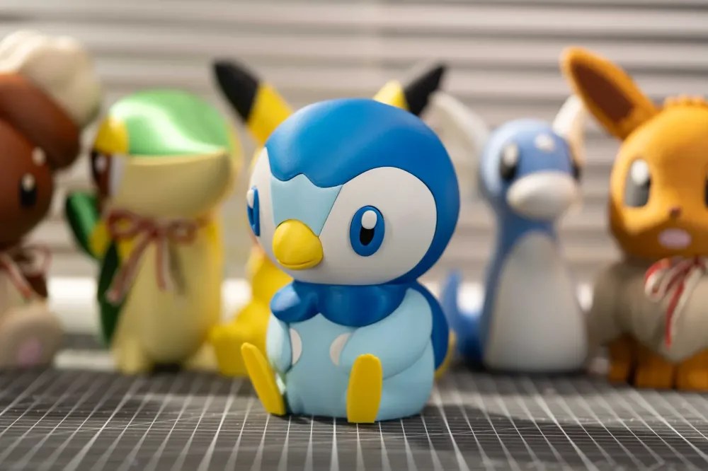 393 Piplup Sitting Pose by Ikeda MakerWorld: Download Free 3D Models