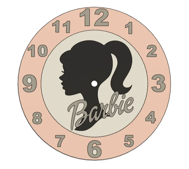 Barbie clock - Free 3D Print Model - MakerWorld