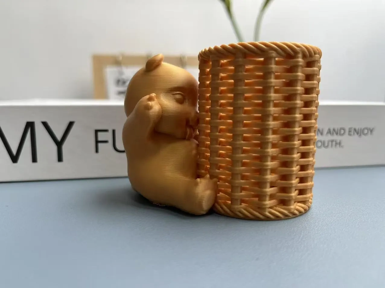 Adorable Panda Hugging Bear Pen Holder, Healing Series by naiyangyang ...