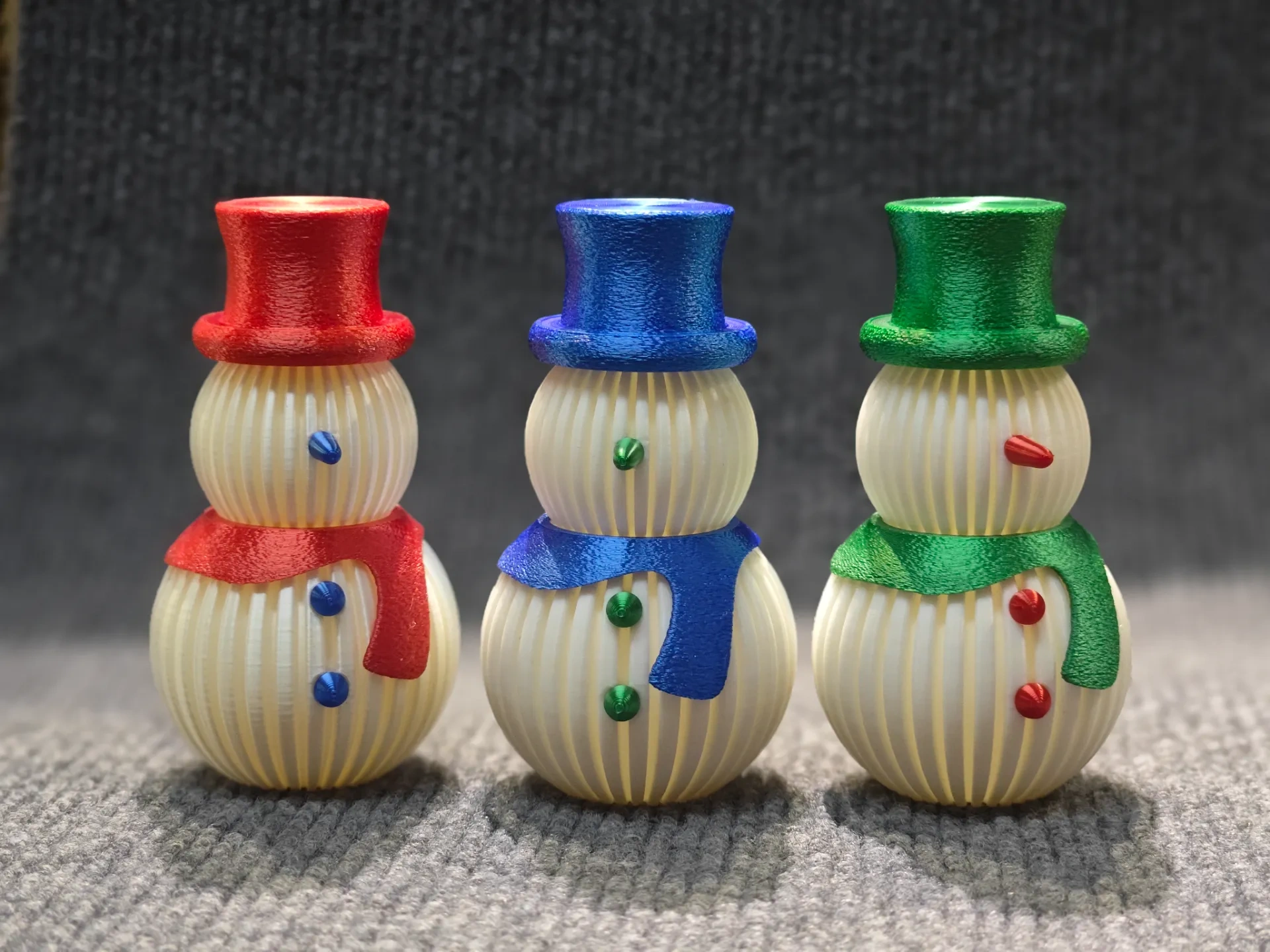 Gentleman Snowman Multi-Color Assembly by 深蓝的巨蟹 - MakerWorld