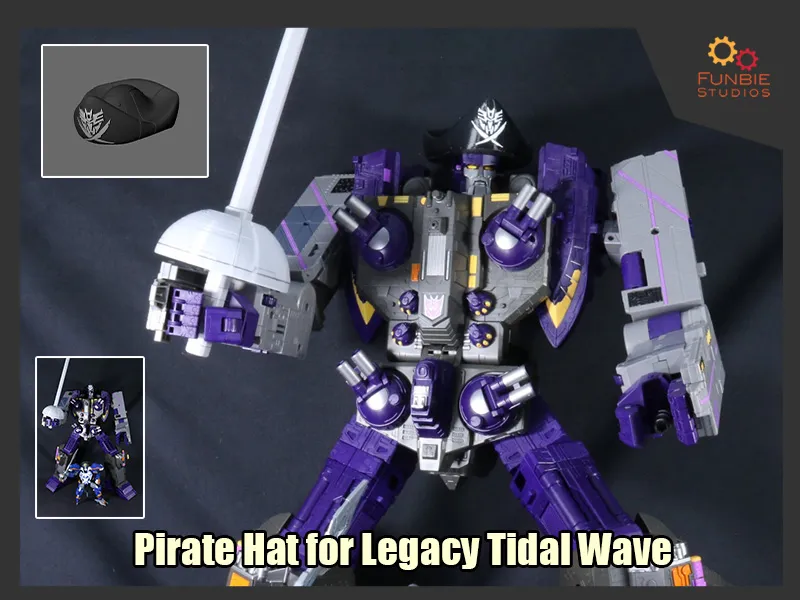 Pirate Hat for Transformers Legacy Tidal Wave by FunbieStudios - MakerWorld
