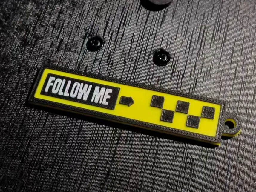 Airport Follow Me Keychain by Keychain cottage - MakerWorld