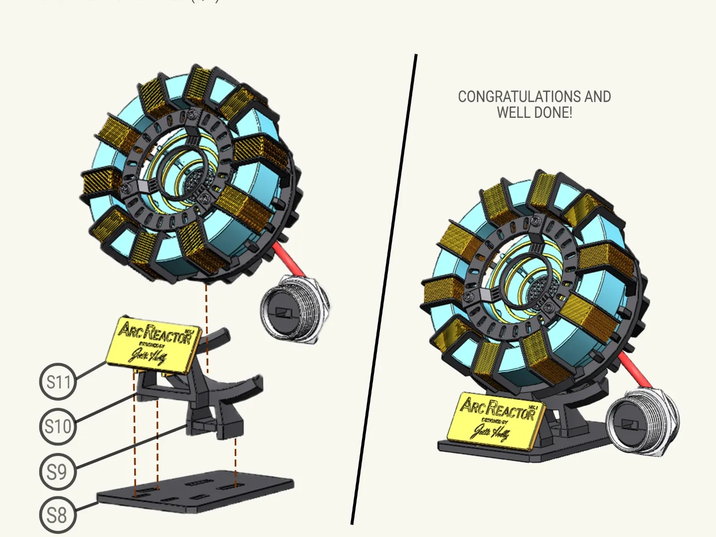 Iron Man Arc Reactor Mark I by 001 - MakerWorld