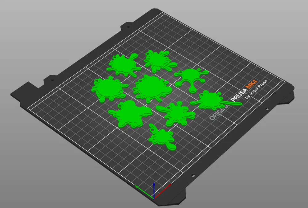 Color Paint Splatter Keychains by FC2M3D MakerWorld: Download Free 3D Models