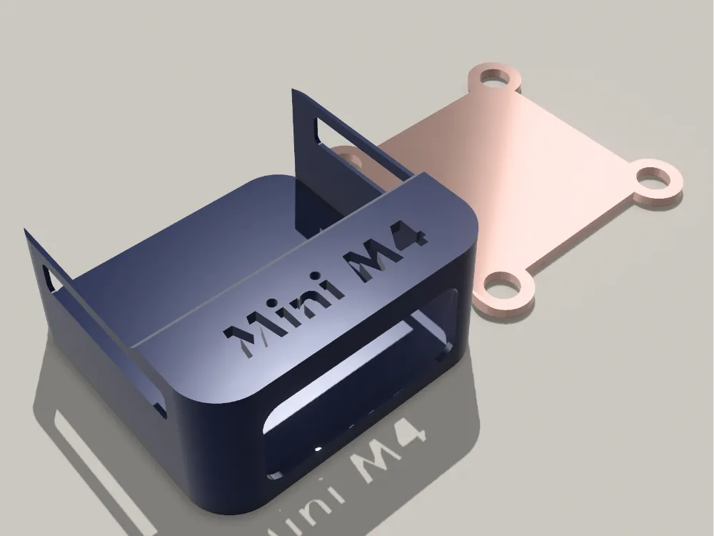 Mac Mini M4 mount adapter for VESA 100mm x 100mm by BStamps - MakerWorld
