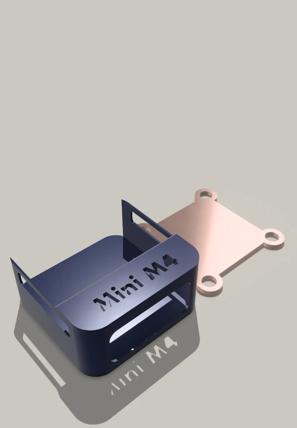 Mac Mini M4 mount adapter for VESA 100mm x 100mm by BStamps - MakerWorld