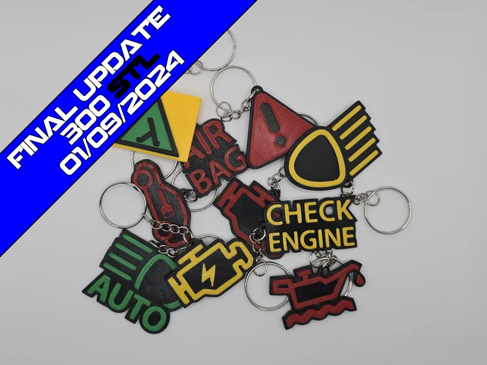 300 Dashboard Symbols Keychains MASTER COLLECTION by FC2M3D - MakerWorld