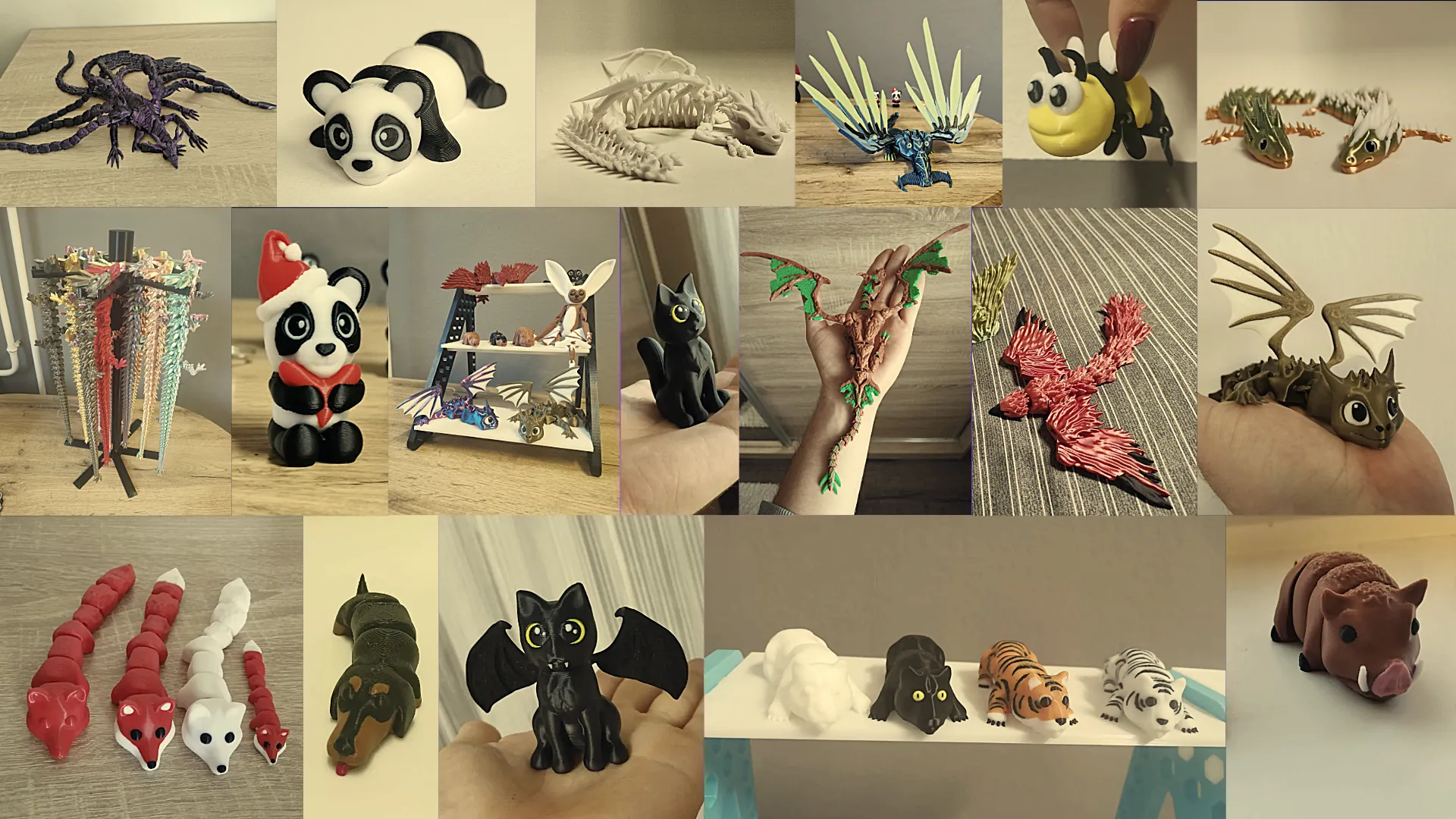 Dragón esquelético articulado por BT3D printing MakerWorld: Descarga Modelos 3D Gratuitos