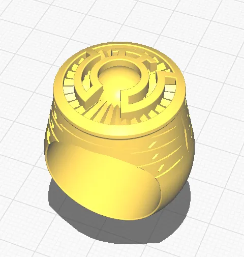 Yellow Lantern Ring by toku3000 MakerWorld: Download Free 3D Models