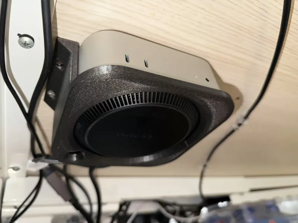 Mac Mini M4 Under-desk Stand || Under-desk Mount by skywolf - MakerWorld