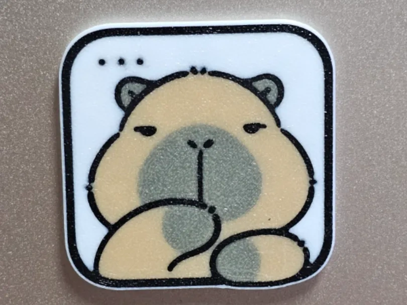Capybara Refrigerator Magnet Set (17/24) by 狂飙di小猪 - MakerWorld