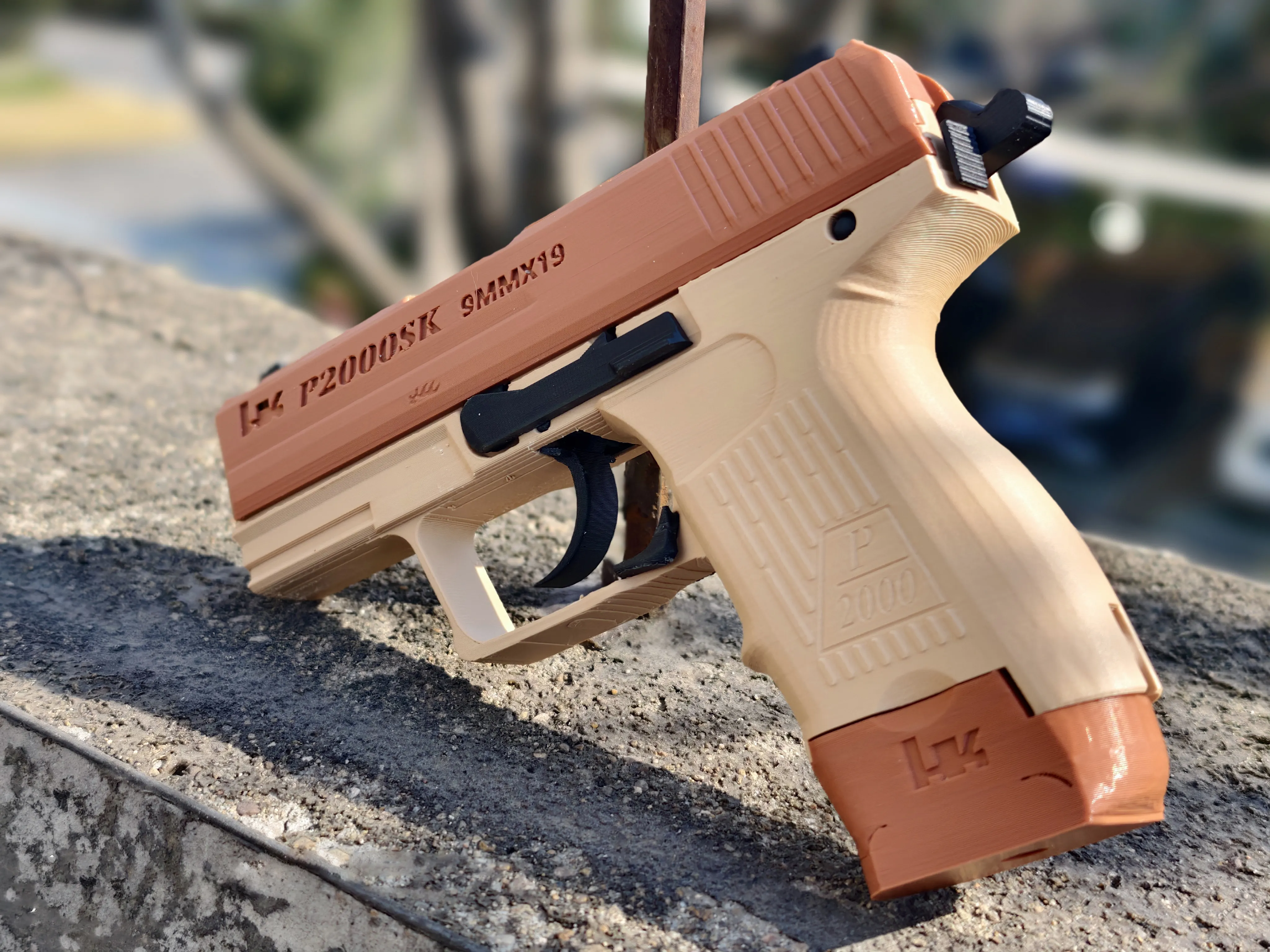 H&K P2000 SK Toy pistol(No move or launch) by 补补觉去 MakerWorld: Download ...