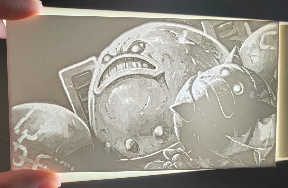 Space King Iconic Scene Lithophane by Siegfried_Kircheis - MakerWorld