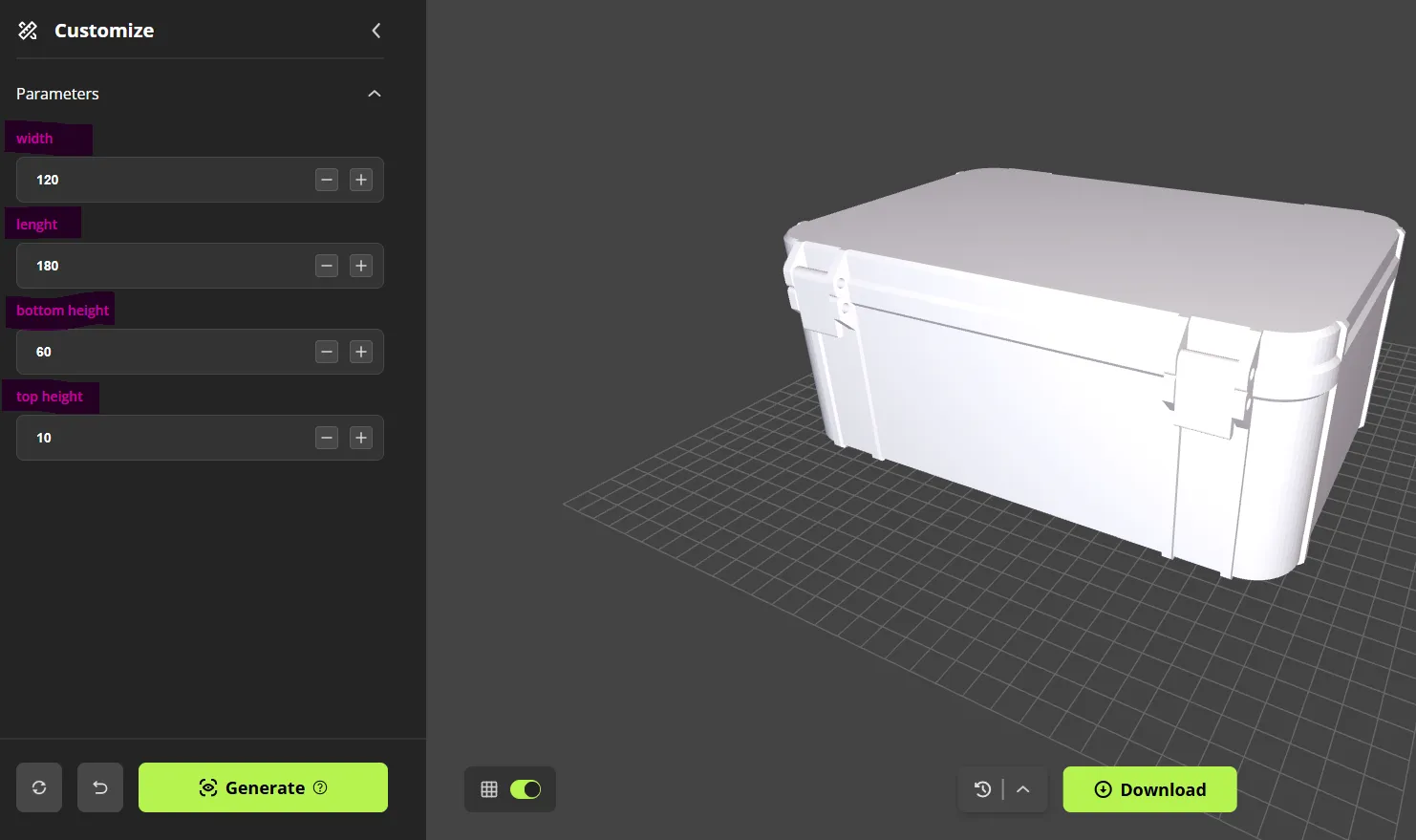 Rugged Box - Parametric & ready to print - Free 3D Print Model - MakerWorld