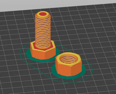 M16 Screw and nut by Oliver - MakerWorld