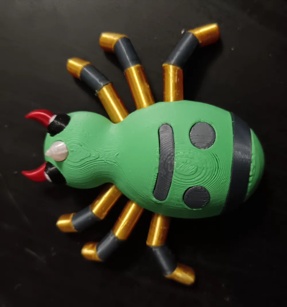 Pokémon Roundish Spider without Bambu Lab AMS multipart and multicolor ...