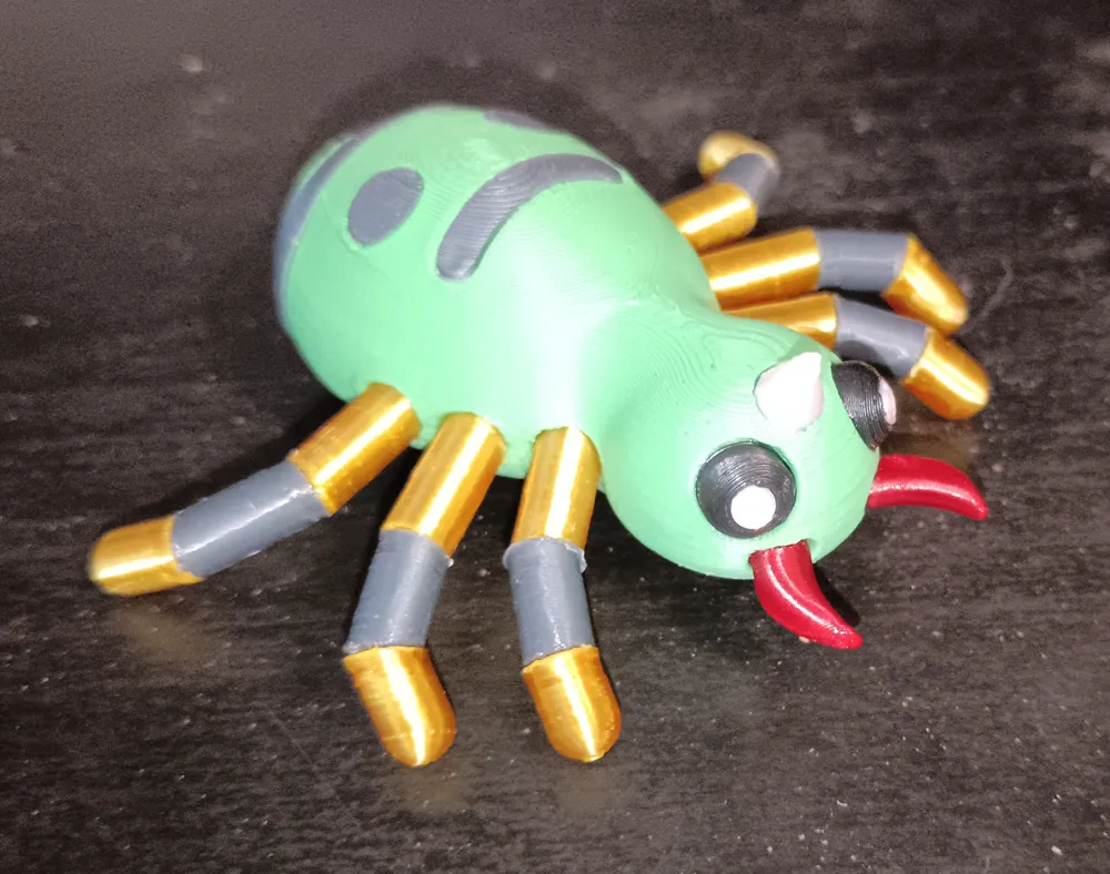 Pokémon Roundish Spider without Bambu Lab AMS multipart and multicolor ...