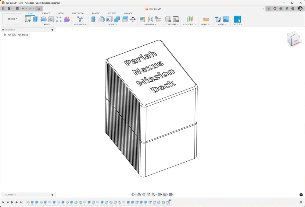 Pariah Nexus Mission Deck box by Georg MakerWorld: Download Free 3D Models