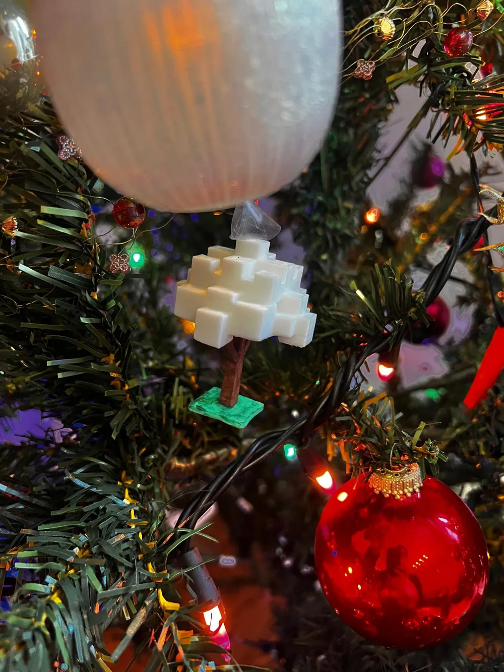 Minecraft winter tree by Impossible - MakerWorld