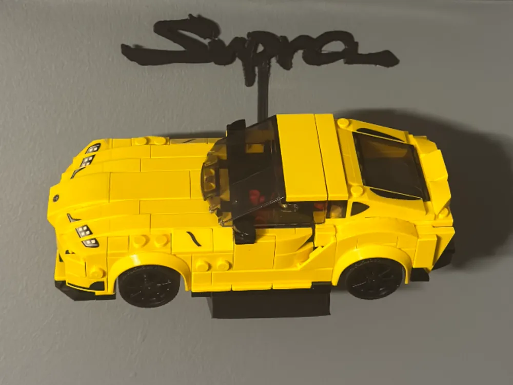 LEGOs Speed Champions Toyota Supra Wall Mount by Charlie_0709 - MakerWorld