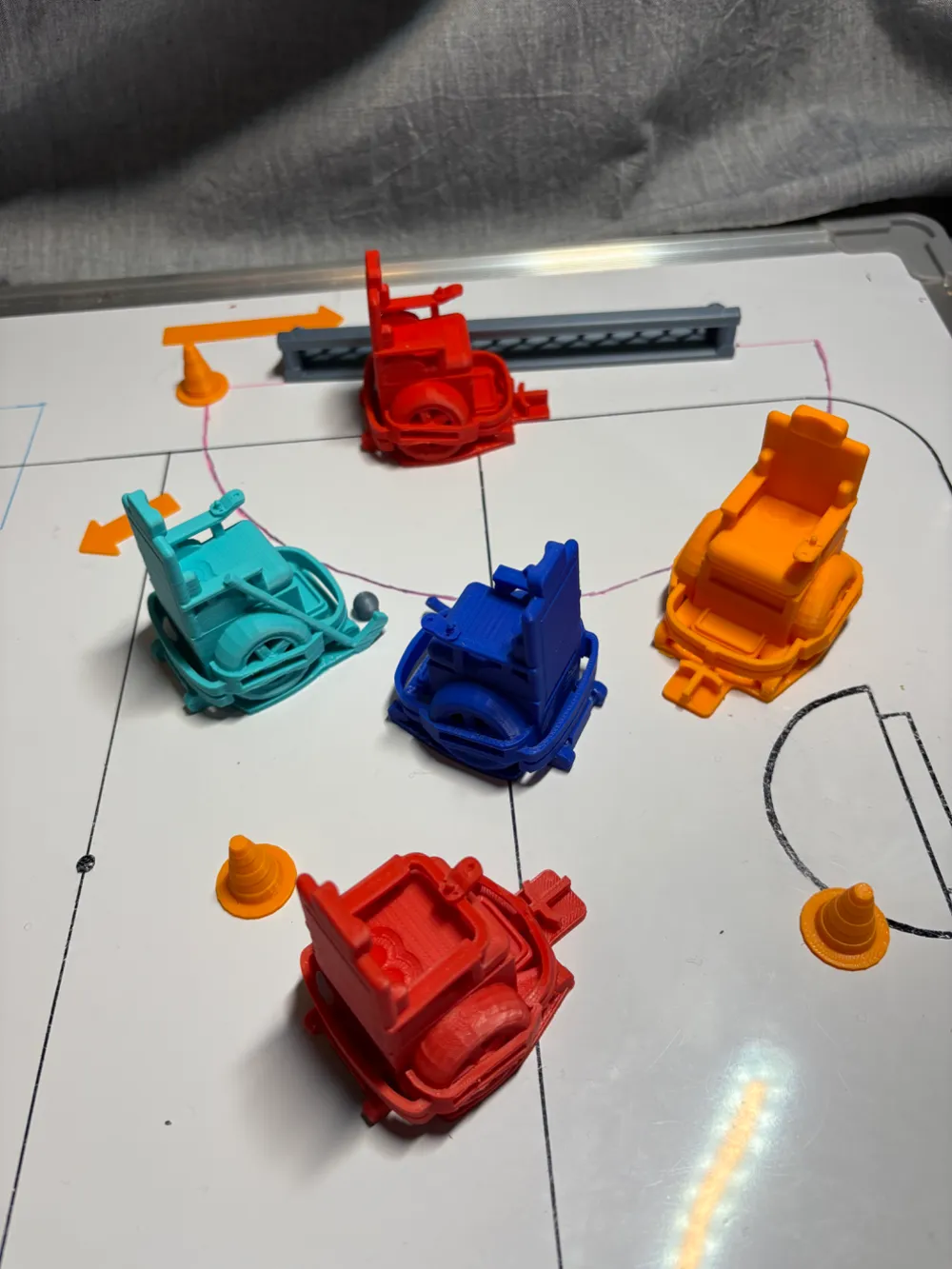 Power wheelchair hockey team STL by familieKP - MakerWorld