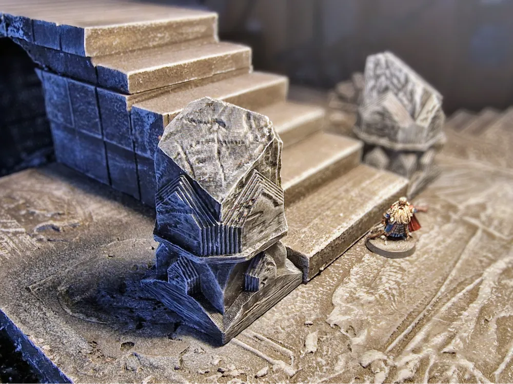Dwarf Moria column/pillar tabletop terrain by PawelP - MakerWorld