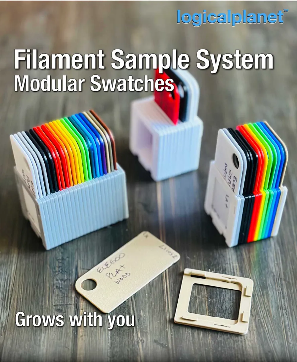Modular Filament Sample (Swatch) System by LogicalPlanet MakerWorld ...