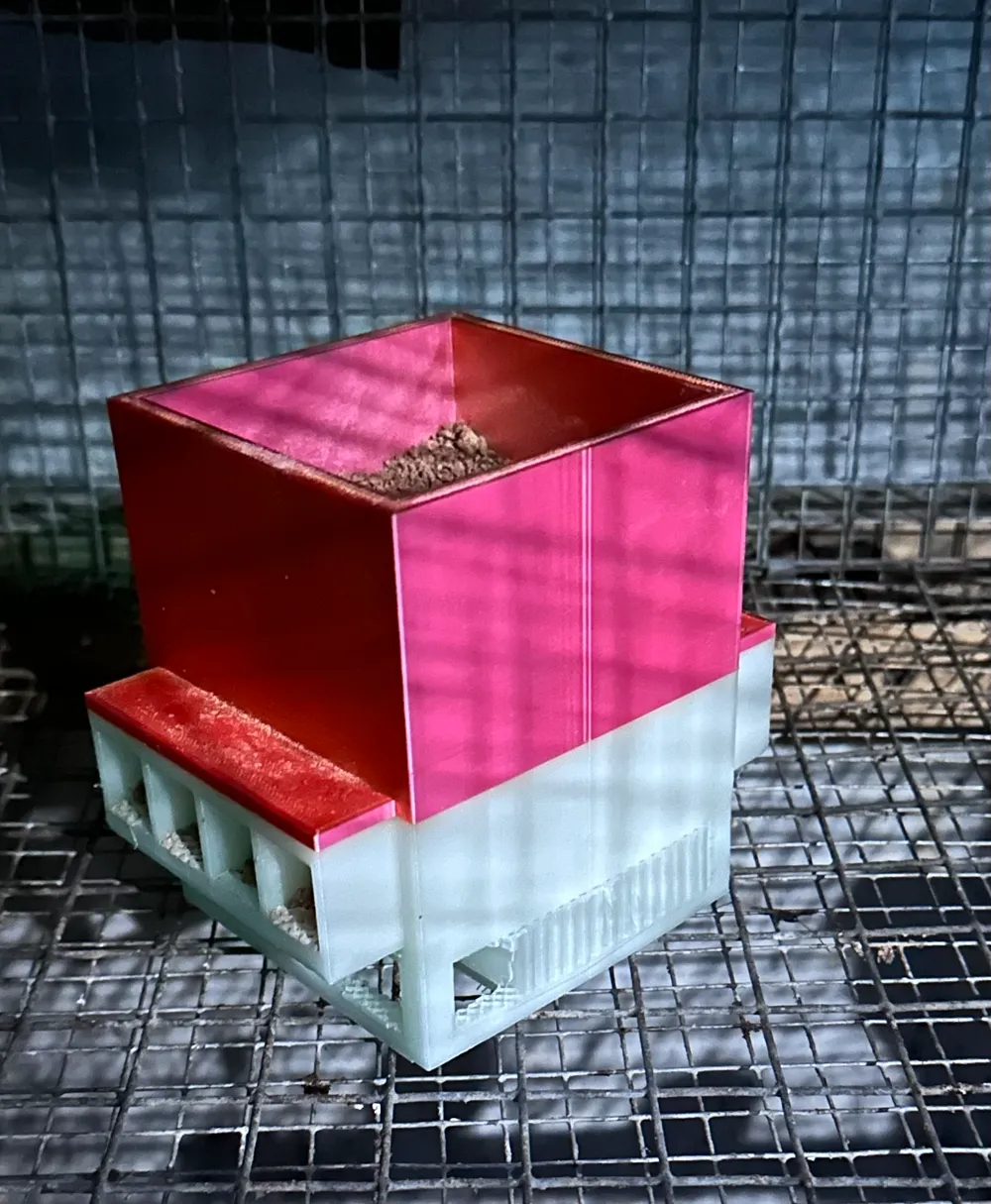 quail feeder V2 by Frost MakerWorld: Download Free 3D Models