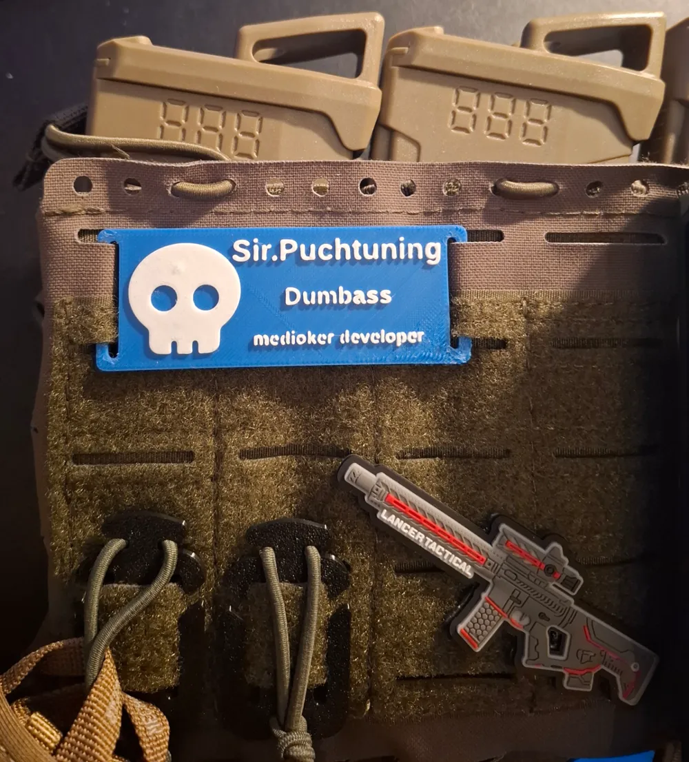 Molle Tag - Customizable - 3 Sizes by Sir.Puchtuning MakerWorld ...