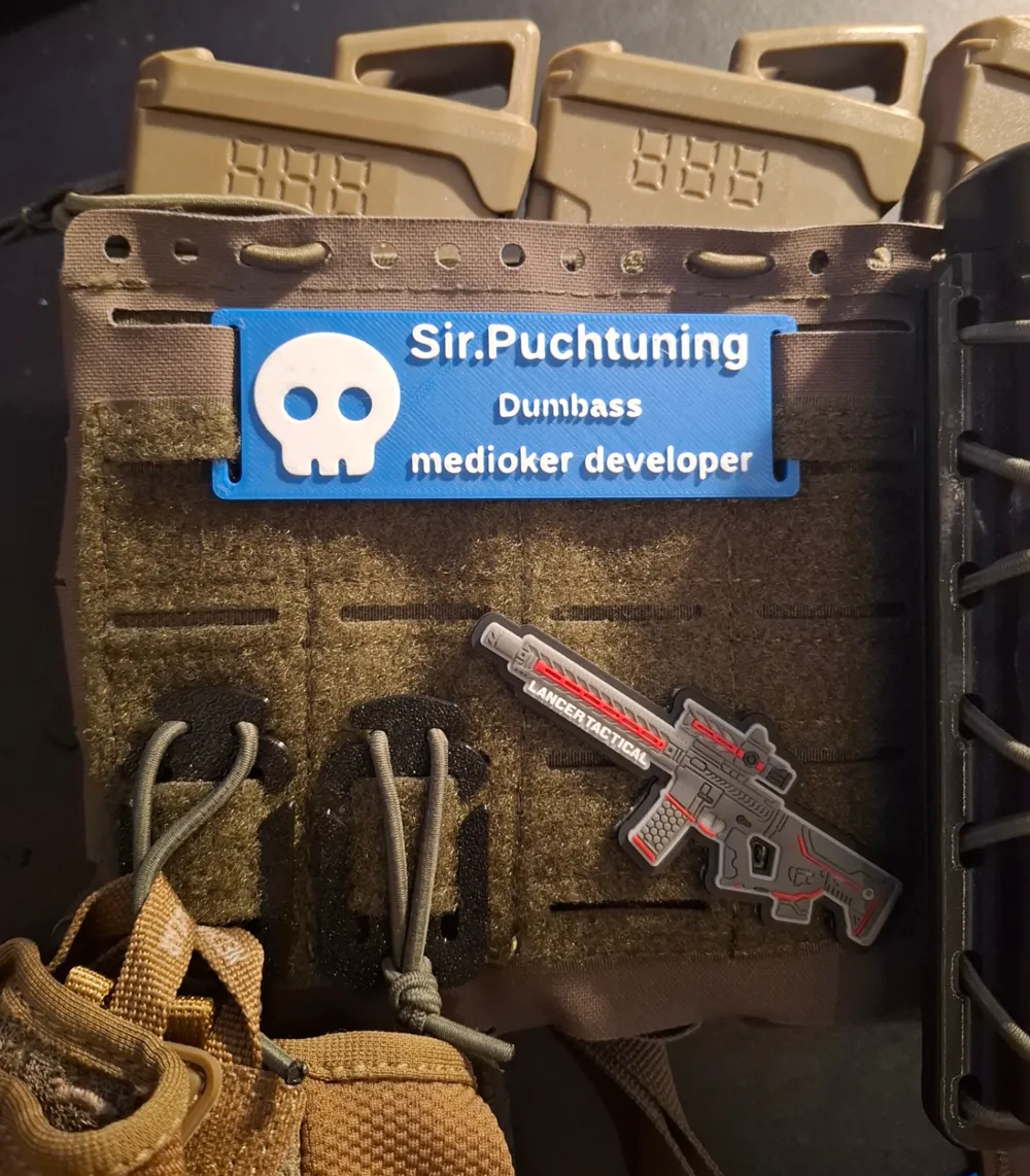 Molle Tag - Customizable - 3 Sizes by Sir.Puchtuning MakerWorld ...