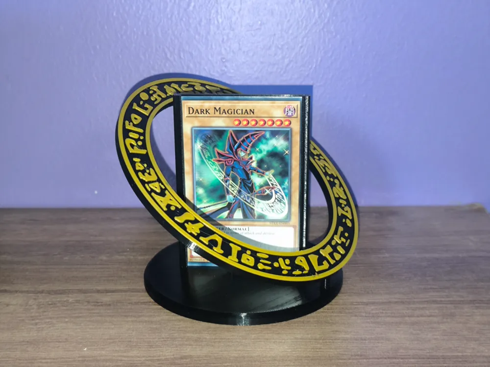 Yu-Gi-Oh! Dark Magician Card Display Stand by Spyral3D - MakerWorld