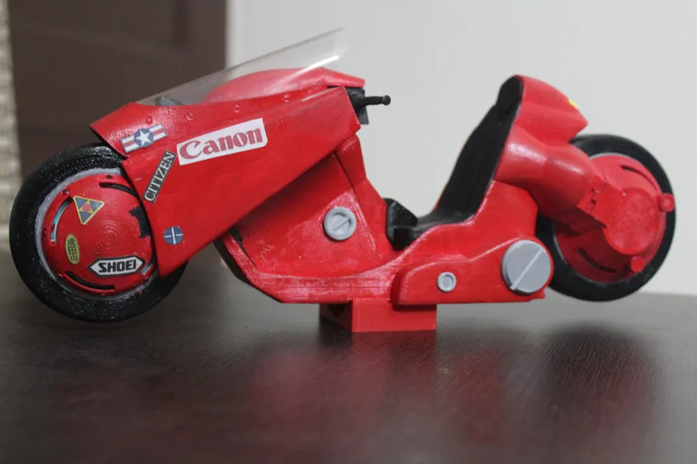 Akira Bike - Windshield Remixed by shobitMakerWorld: Download Free 3D Models