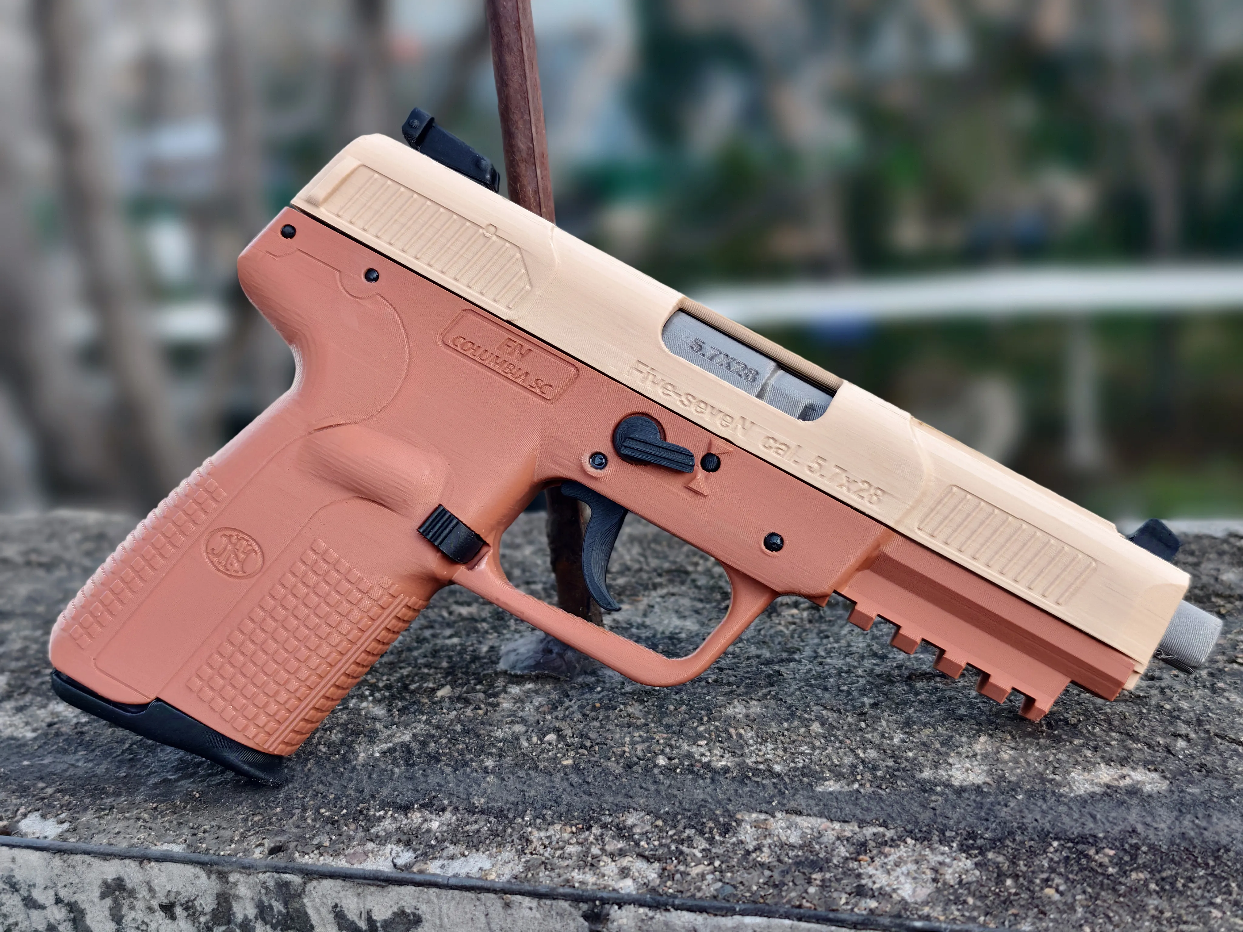 FN Five Seven 57 Toy pistol(No move or launch) - Free 3D Print Model ...
