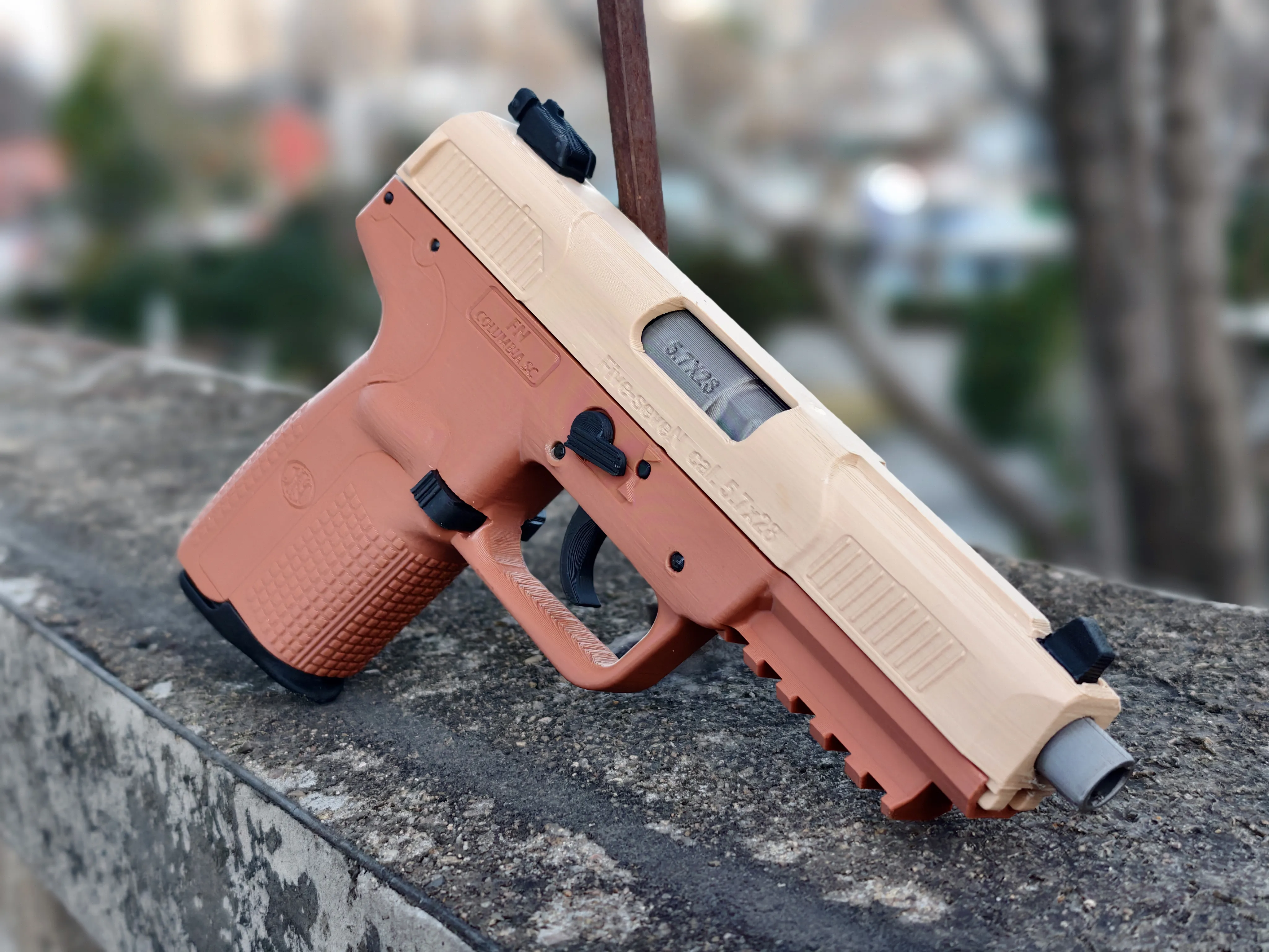 FN Five Seven 57 Toy pistol(No move or launch) - Free 3D Print Model ...