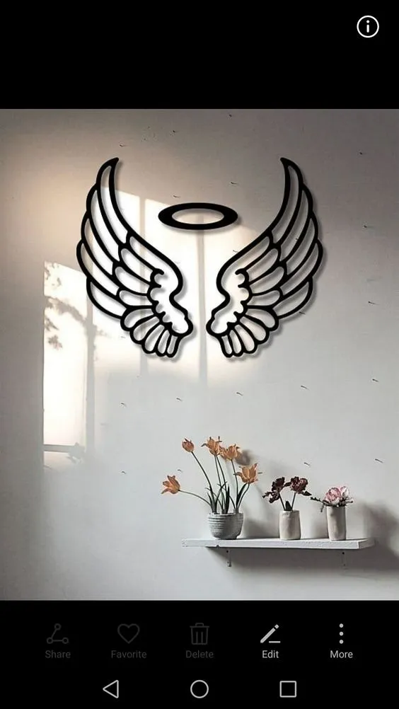 wall art 2d -angel wings by having_fun - MakerWorld