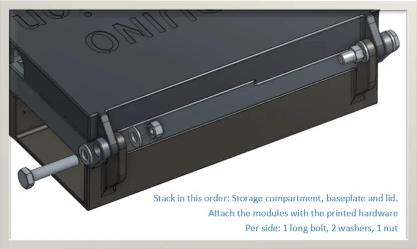 Storage Add-on for Modular Arduino Workstation by DJL 3Designs ...