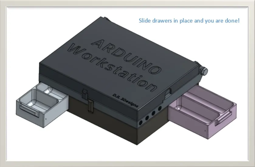 Storage Add-on for Modular Arduino Workstation by DJL 3Designs ...