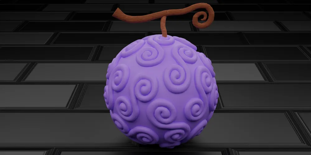 One Pieces Purple Devil Fruit by Sam MakerWorld: Download Free 3D Models