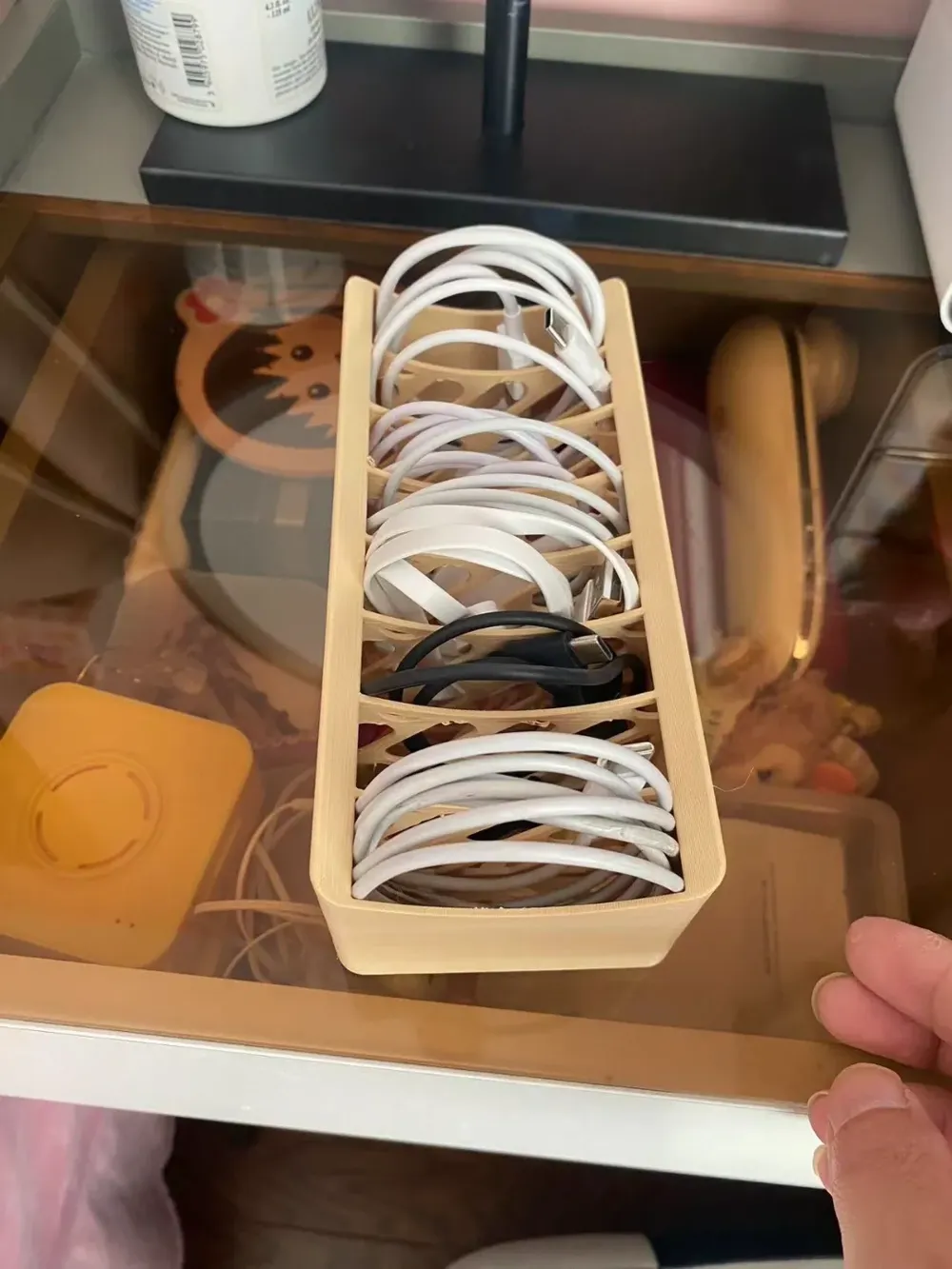 [2025 New Version] Data Cable Organizer Portable Charging Head and ...